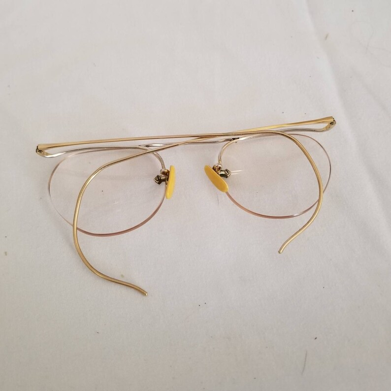 Vintage American Optical Numont Ful-vue Rimless Yellow White | Etsy Vintage American Optical Numont Ful-vue Rimless Yellow White | Etsy