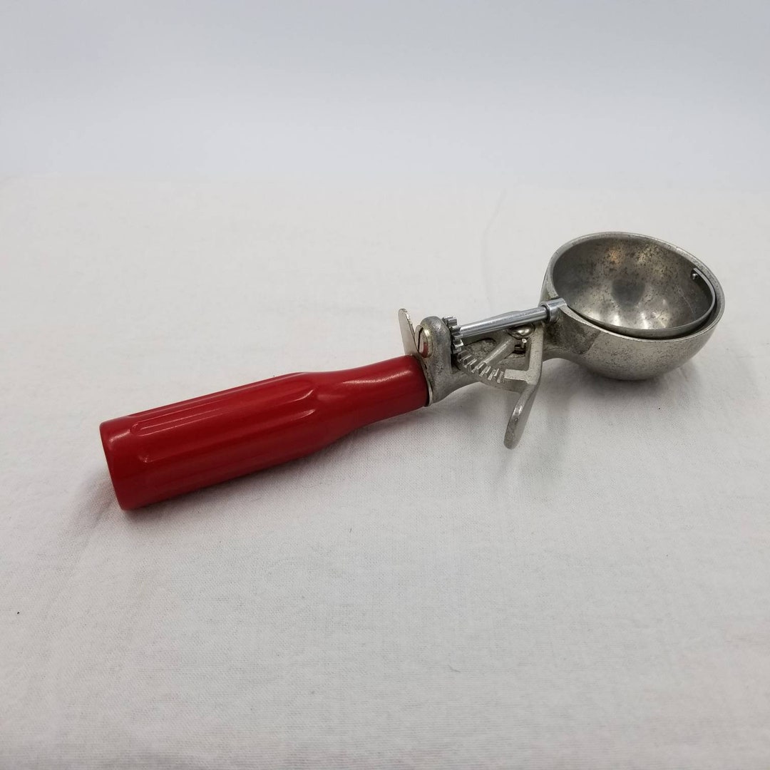 Vintage Peerless Ice Cream Scoop Red Handle Size 16 Ice Cream Shop ...