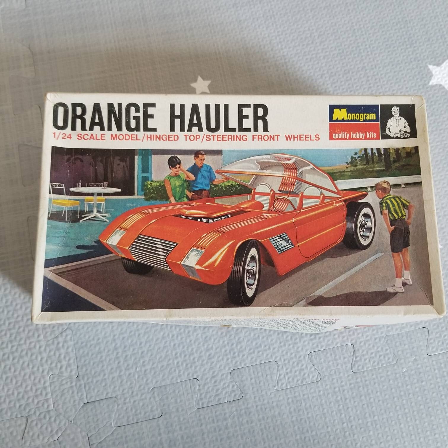 Vintage Monogram Orange Hauler Hinged Top Model Scale Box - Etsy