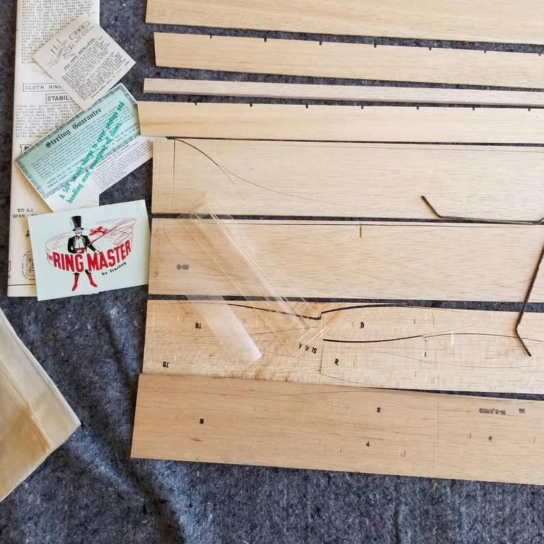 Vintage Sterling Ringmaster Kit S1 Control Line Model Airplane - Etsy