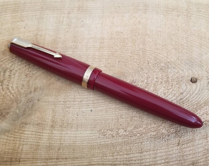 1952 Parker Duofold Aerometric Made in England Fountain Pen Fountain ...