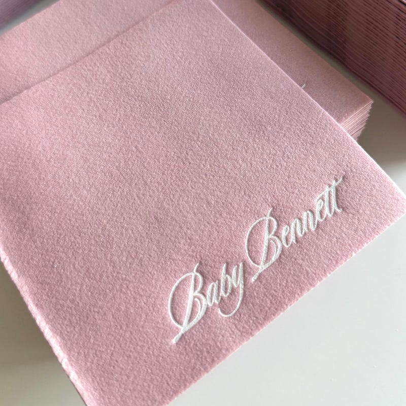 Pink Scalloped Napkins - Etsy
