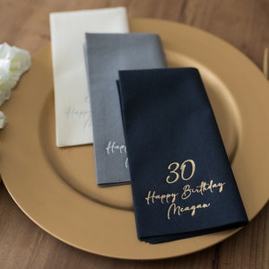 Personalized Napkins Birthday, Happy Birthday, Birthday Party, Event ...