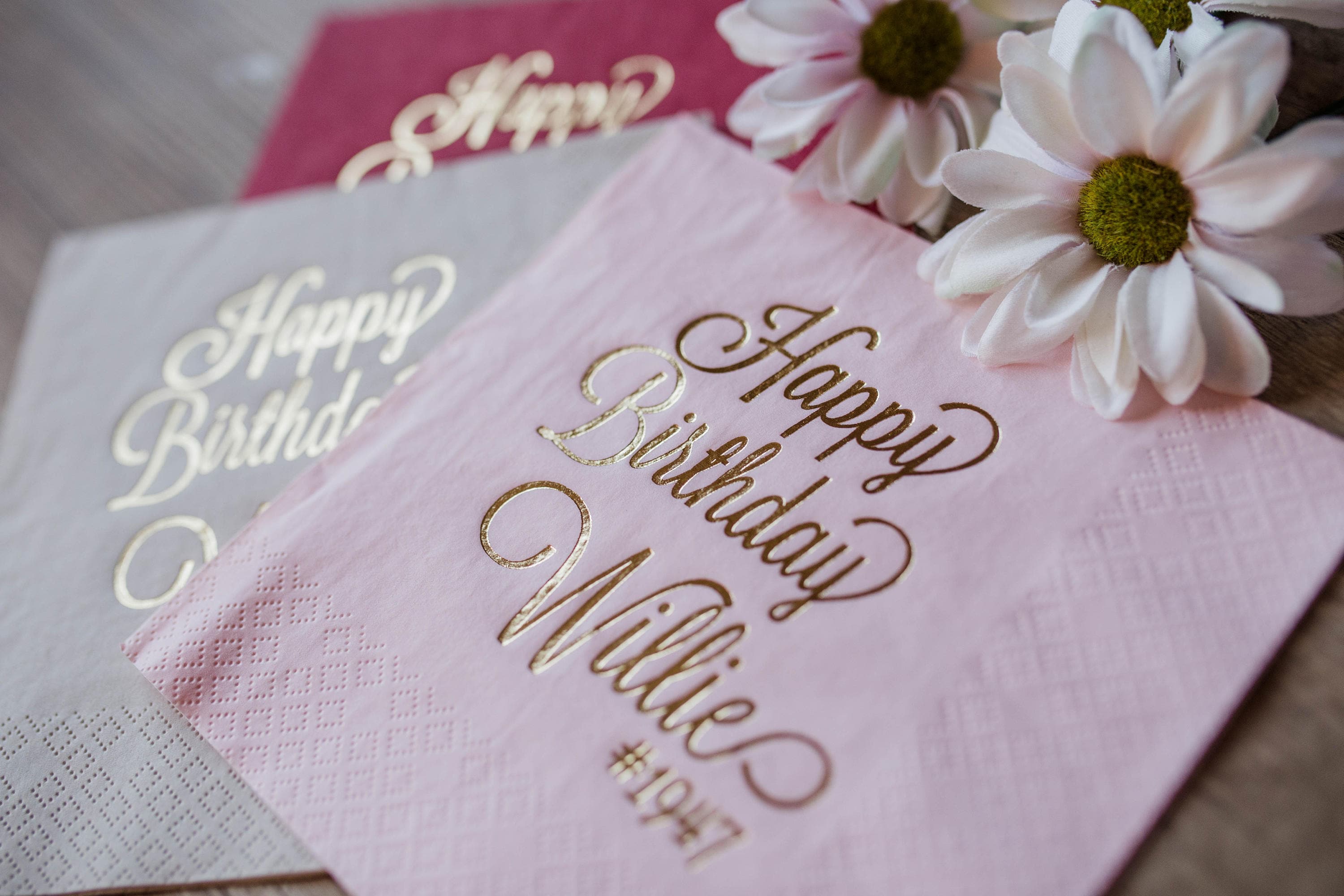 Personalized Napkins Birthday Personalized Napkins Custom | Etsy