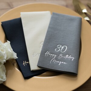 Personalized Napkins Birthday, Happy Birthday, Birthday Party, Event ...