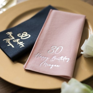 Personalized Napkins Birthday, Happy Birthday, Birthday Party, Event ...