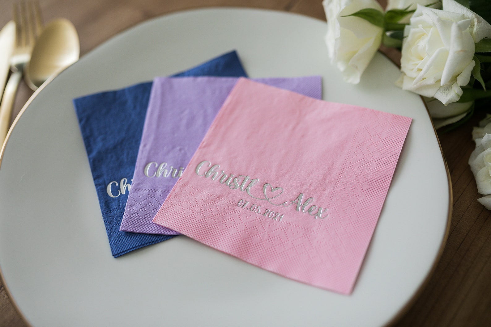 Custom Napkins Cocktail Napkins Personalized Napkins Event | Etsy