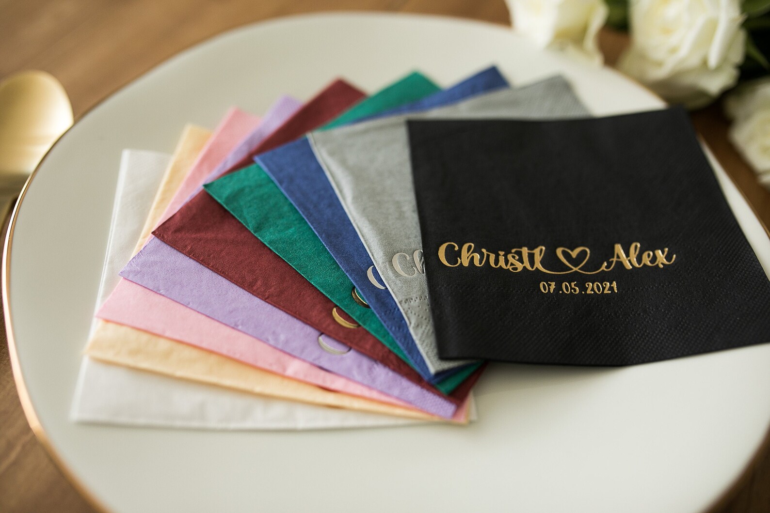 Custom Napkins Cocktail Napkins Personalized Napkins Event | Etsy