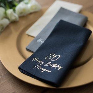 Personalized Napkins Birthday, Happy Birthday, Birthday Party, Event ...