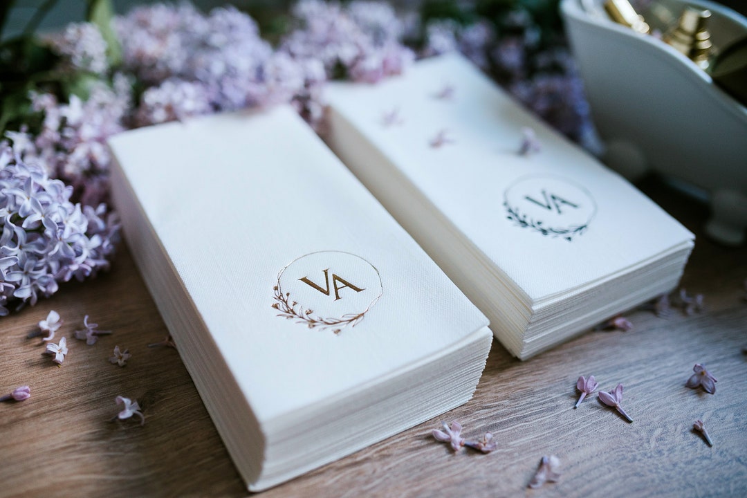Custom Linen-like Guest Towels, Guest Napkins, Housewarming Party, Wedding Napkins, Powder Room ...