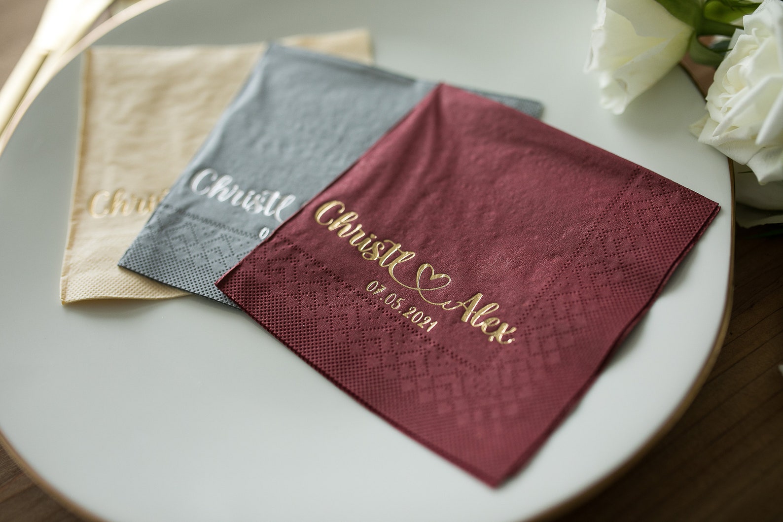 Custom Napkins Cocktail Napkins Personalized Napkins Event | Etsy