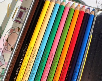 Colored pencil case | Etsy