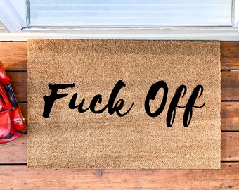 Rude Door Mat - Etsy