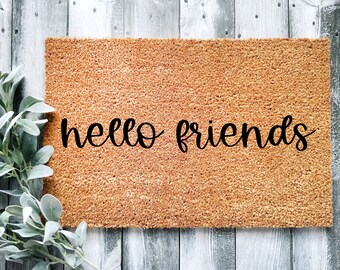 Friends Welcome Mat - Etsy