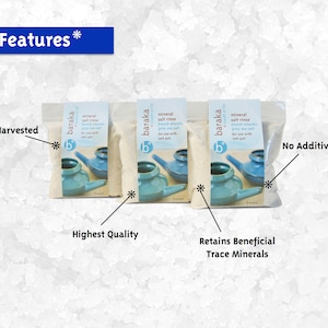 Baraka Mineral Sea Salt Rinse 16oz- French Atlantic Sea Salt - Etsy