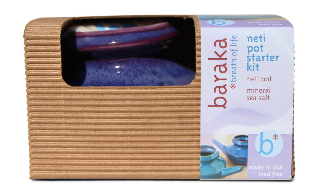 Baraka Handmade Ceramic Neti Pot Starter Kit - Etsy