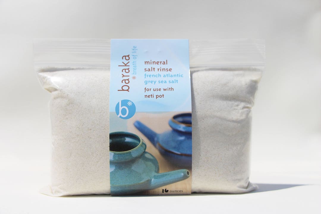 Baraka Mineral Sea Salt Rinse 16oz- French Atlantic Sea Salt - Etsy