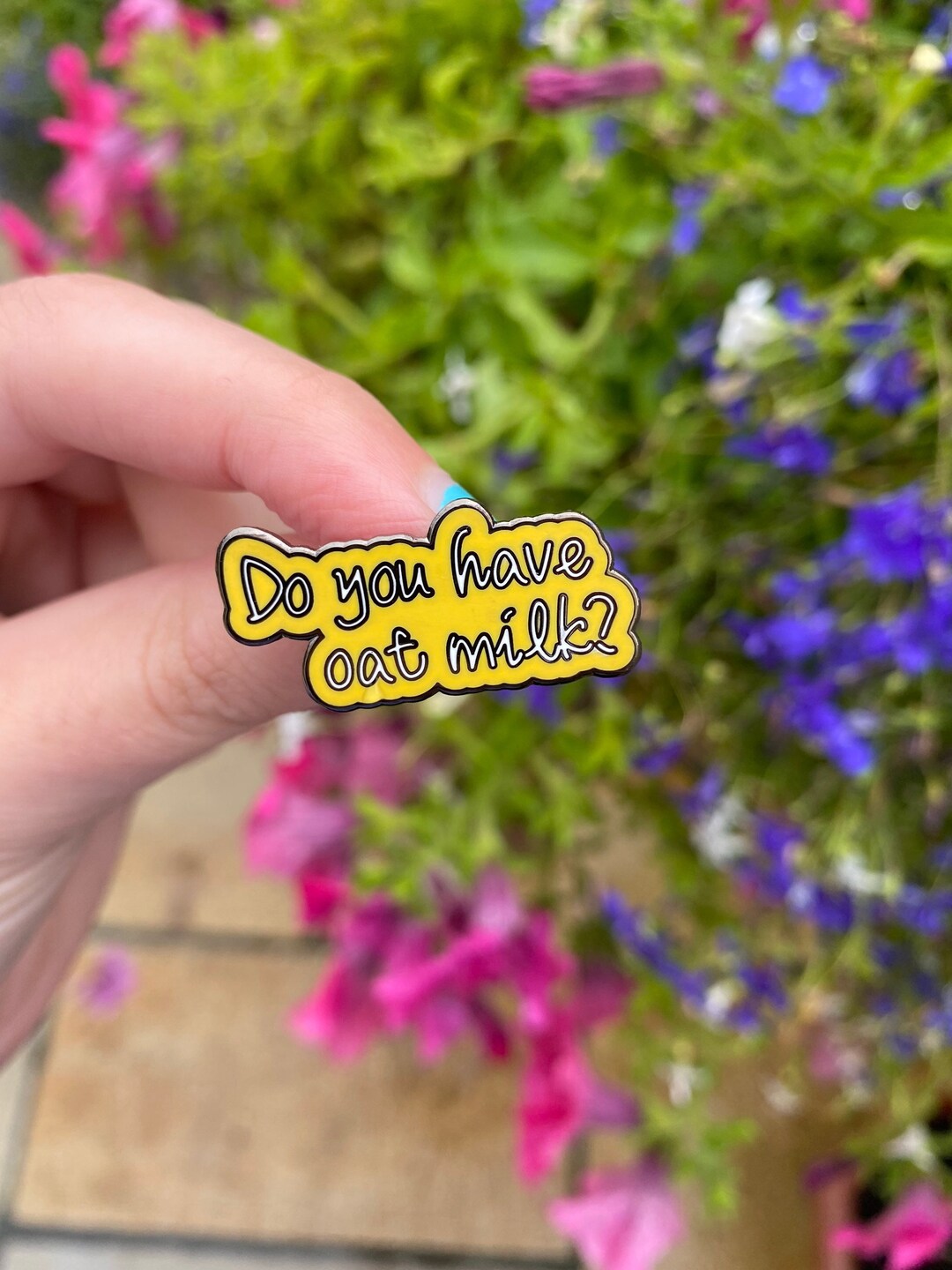 Oat Milk Enamel Pin Oat Pin Plant Based Pin Vegan Enamel - Etsy