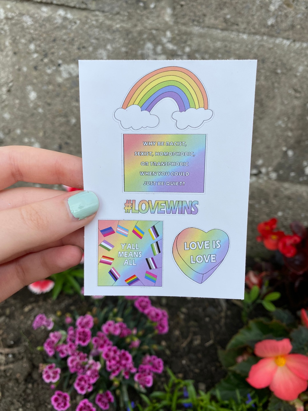 LGBT Sticker Sheet Lesbian Bisexual Pansexual - Etsy