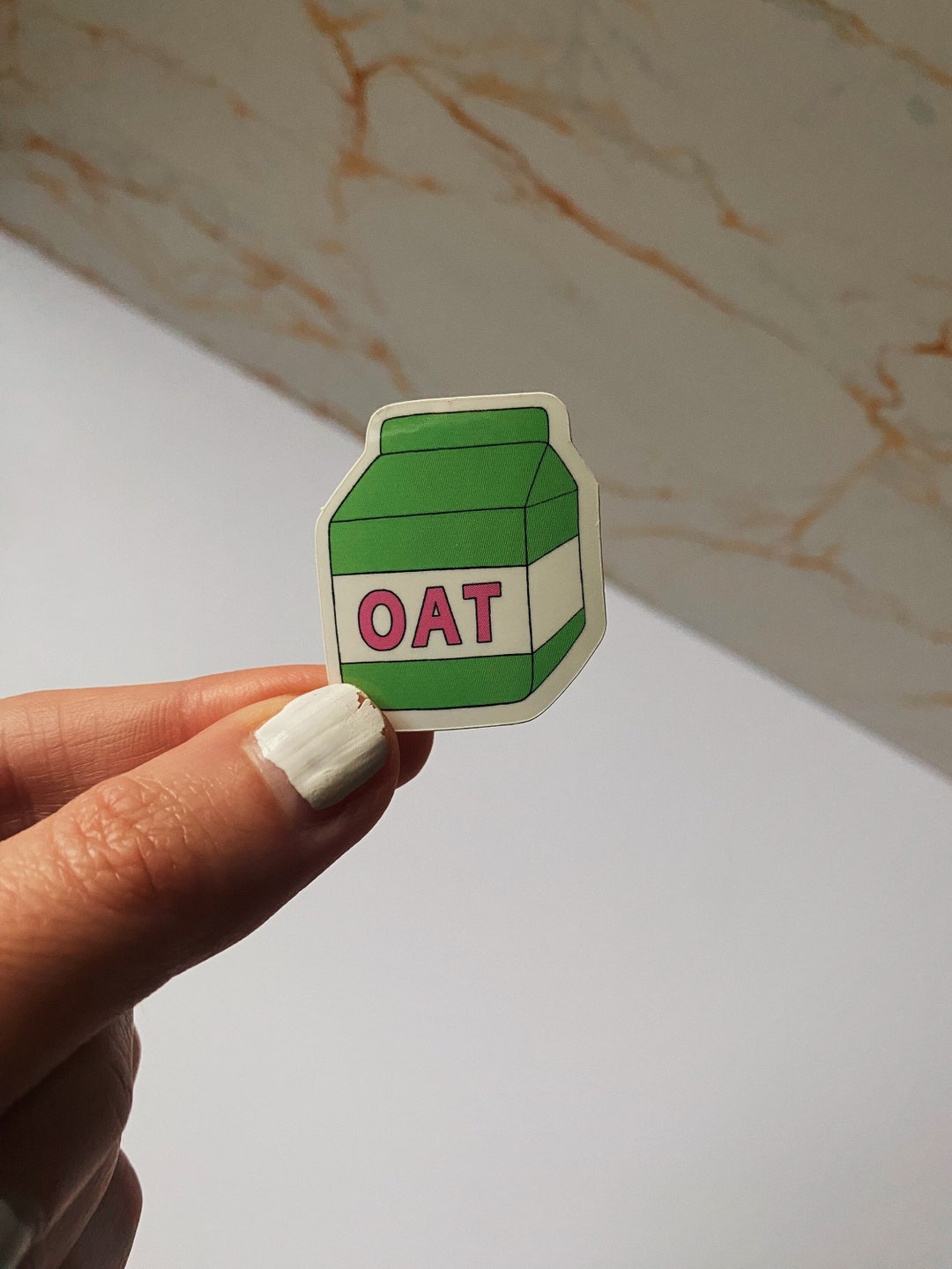 Oat Milk Sticker Vegan Sticker Plant Based Sticker Vegan Gift Vegan ...