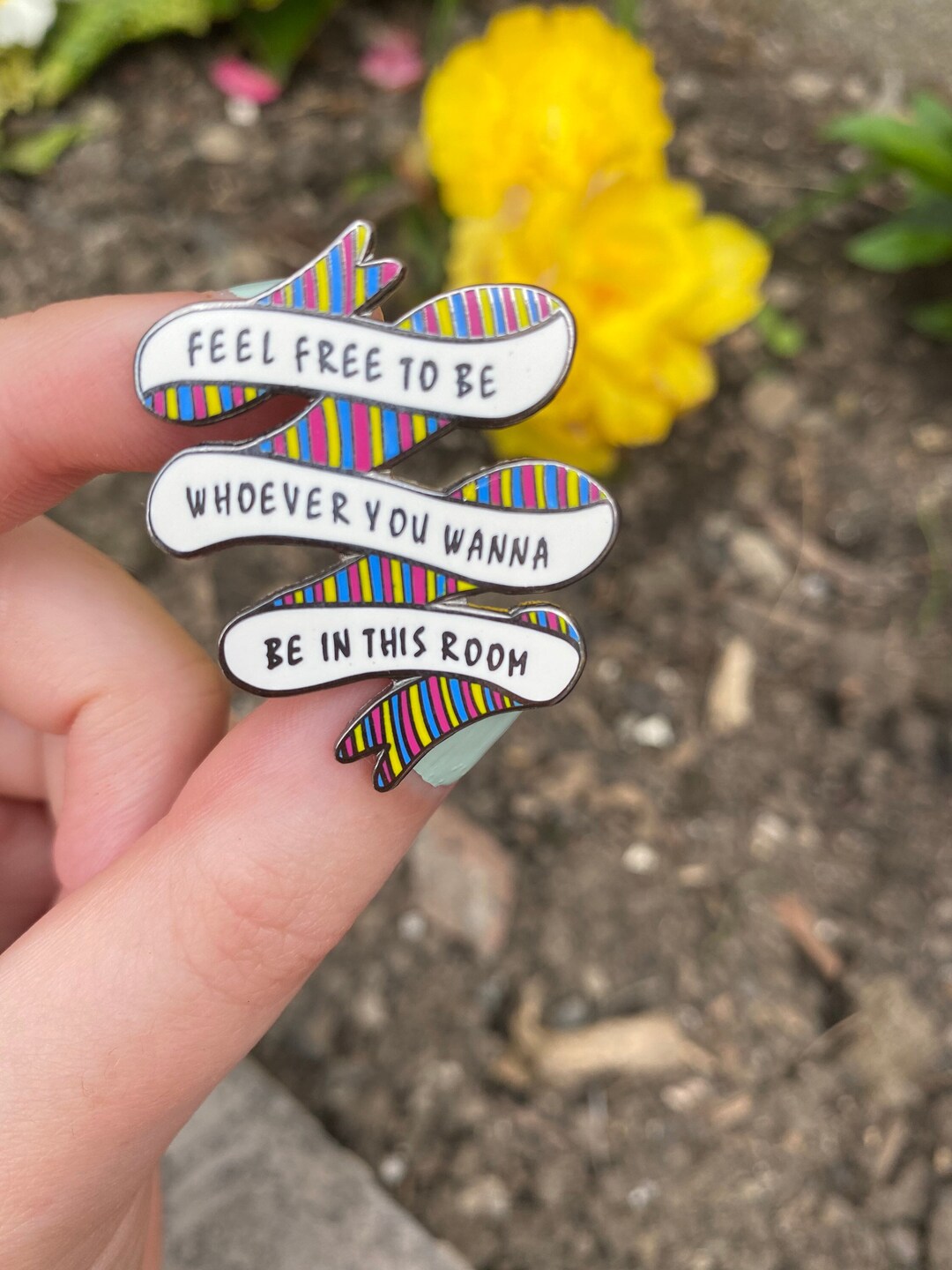 Pansexual Enamel Pin Pansexual Pride Pansexual Flag Feminist Pin