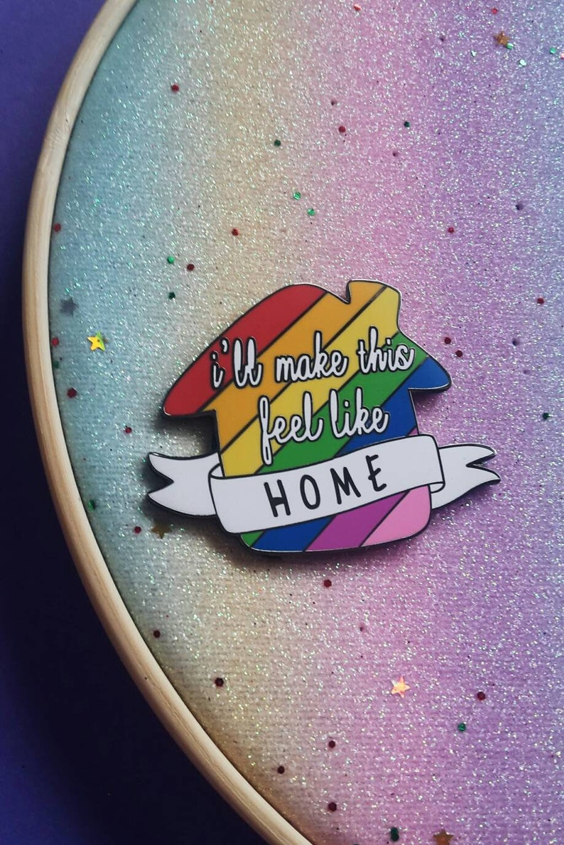 Lgbt Enamel Pin Lgbt Pins Gay Lesbian Bisexual Etsy