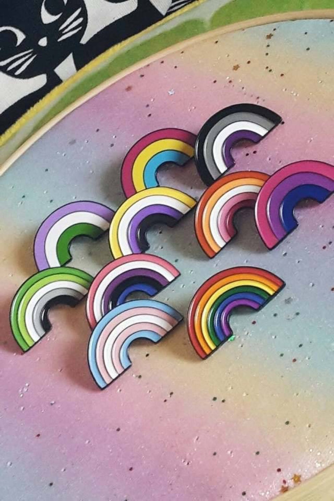 Rainbow Enamel Pins Lgbt Pins Bisexual Pin Pansexual Pin