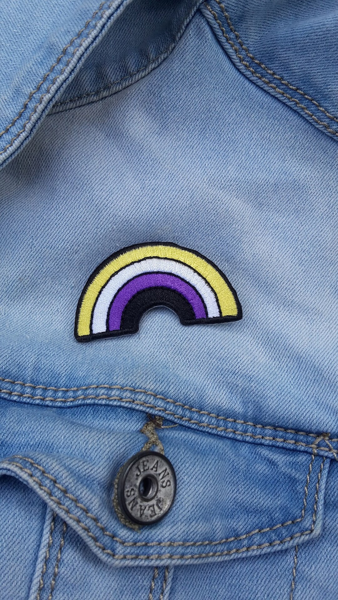 Non Binary Rainbow Patch Non Binary Patch Non Binary Pride - Etsy