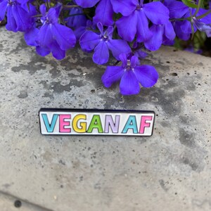 VEGAN AF Vegan Pin Vegan Enamel Pin Vegan Gift Vegetarian - Etsy
