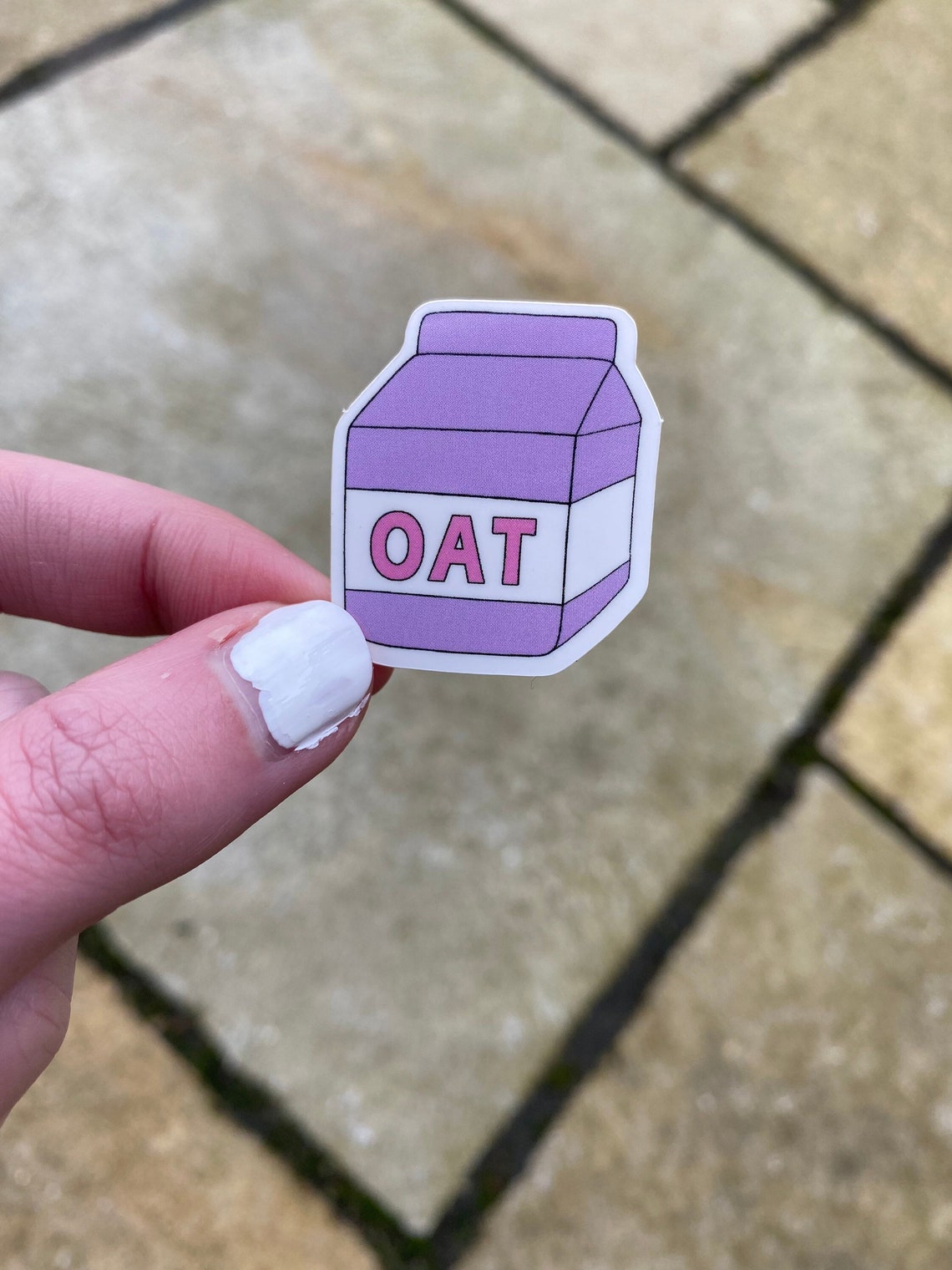 Oat Milk Sticker Waterproof Sticker Glossy Vinyl Sticker - Etsy