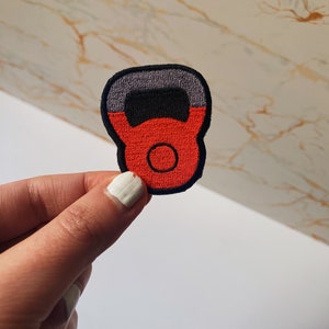 Kettlebell Iron on Patch - Crossfit Patch, Gym Patch - Etsy