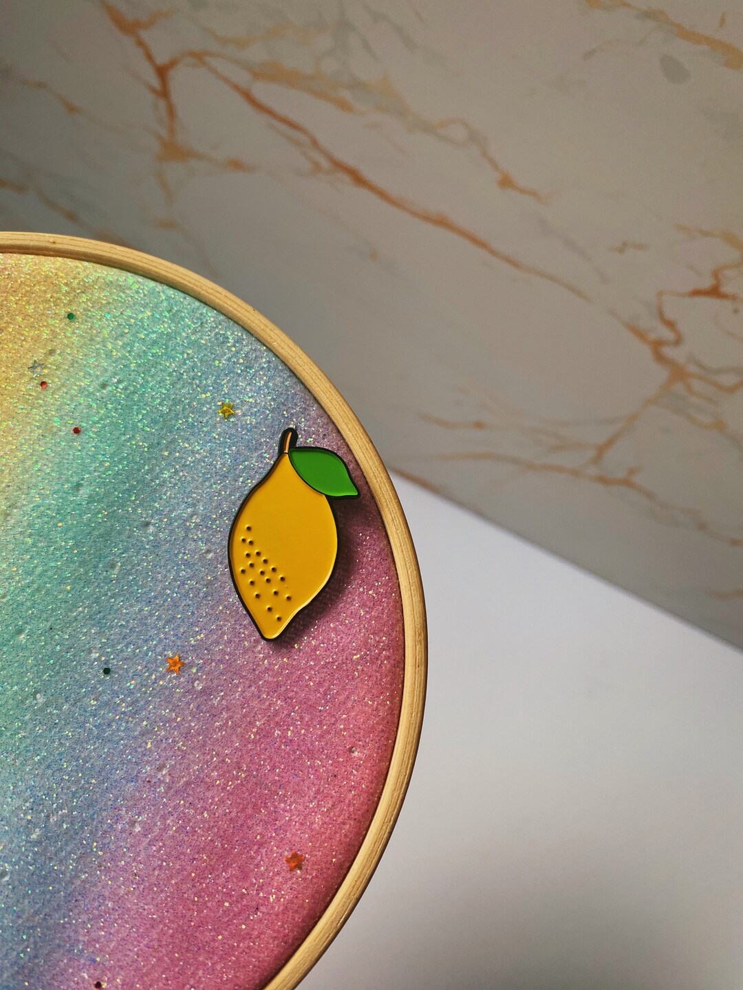 Lemon Enamel Pin, Fruit Enamel Pins, Lapel Pin, Brooch, Badge, Food ...