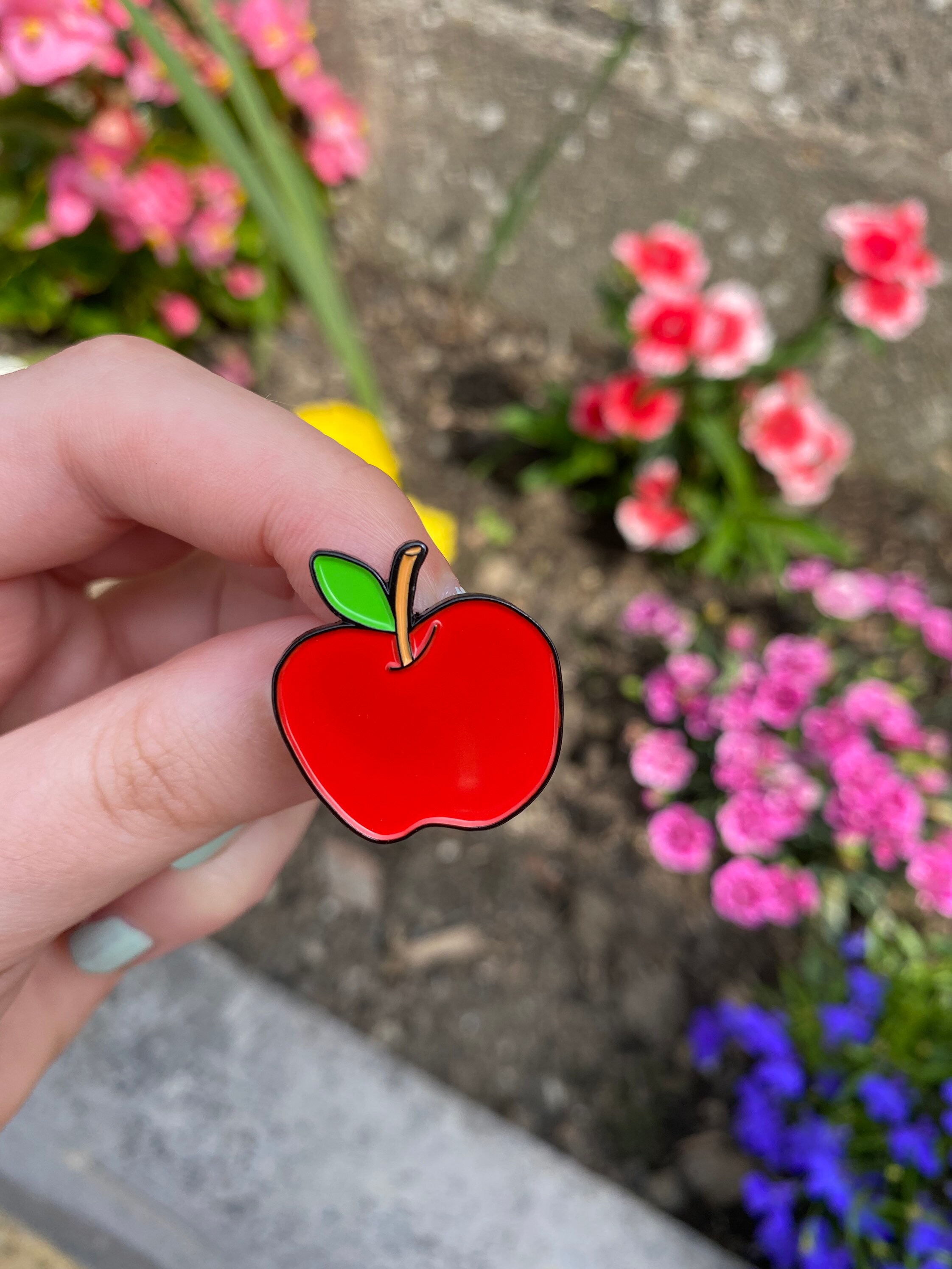 Apple Enamel Pin Fruit Enamel Pins Lapel Pin Brooch Badge | Etsy