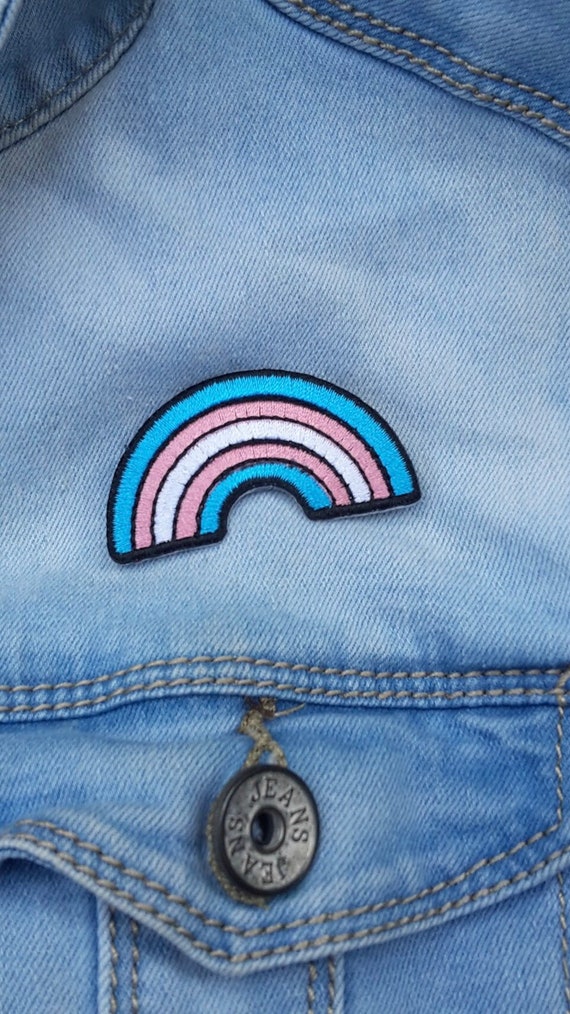 Transgender Rainbow Patch Transgender Patch Transgender | Etsy