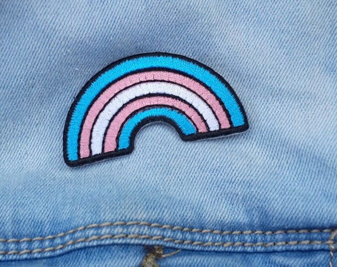 Transgender Rainbow Patch, Transgender Patch, Transgender Pride, Queer ...