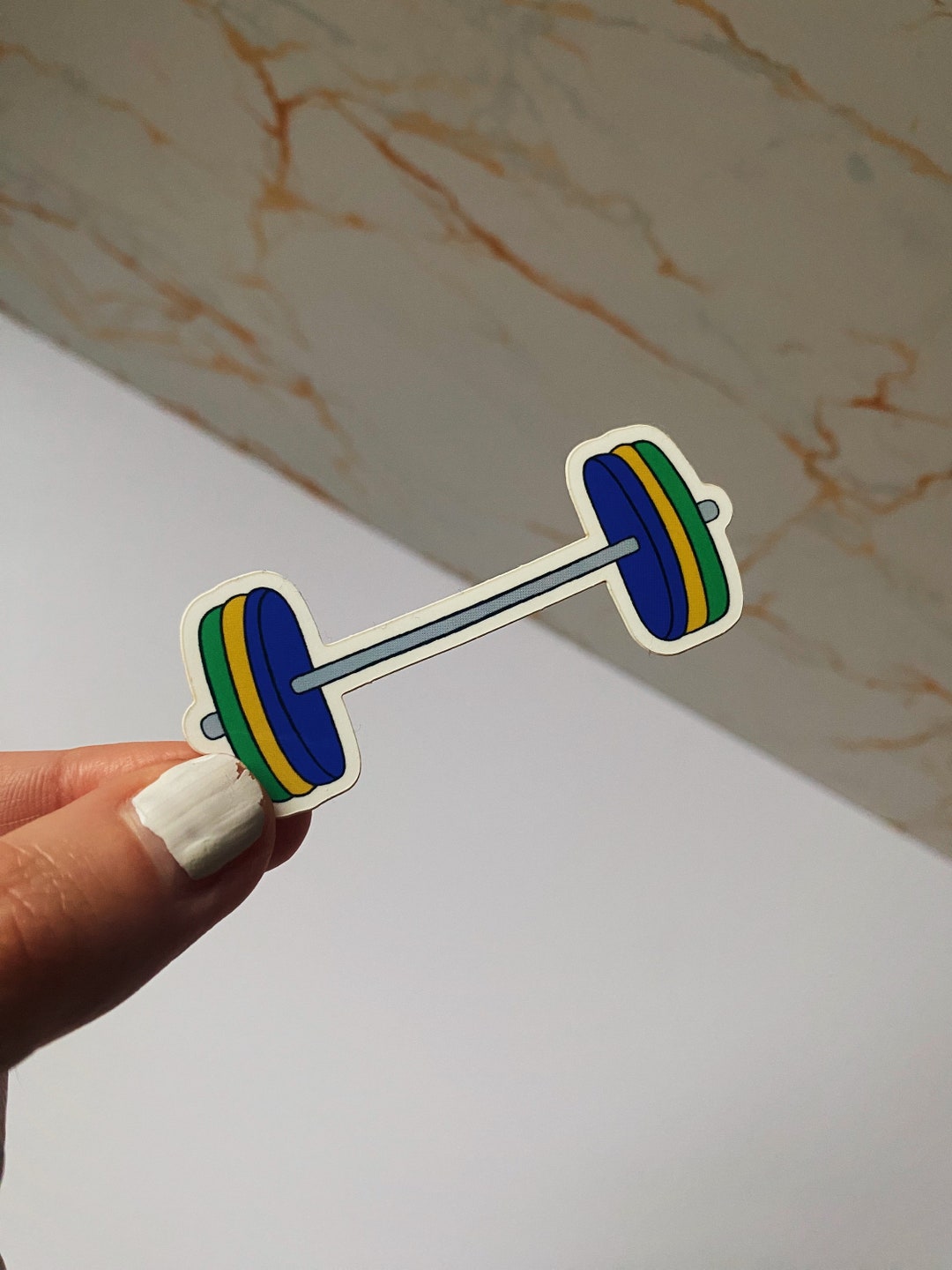 Barbell Sticker - Crossfit Stickers, Gym Stickers, Waterproof Sticker ...