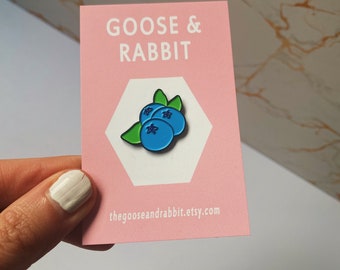 Super Blueberry Enamel Pin - Etsy