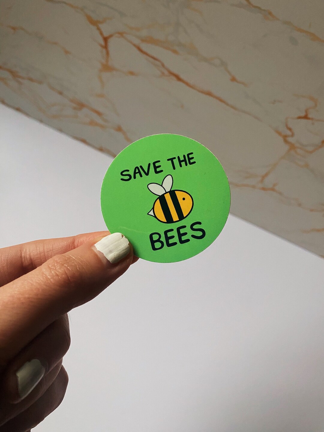 Save the Bees - Bee Stickers, Vegan Stickers, Cute Stickers, Laptop ...