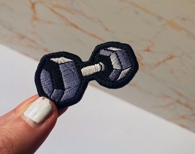 Dumbbell Iron on Patch - Crossfit Patch, Gym Patch - Etsy