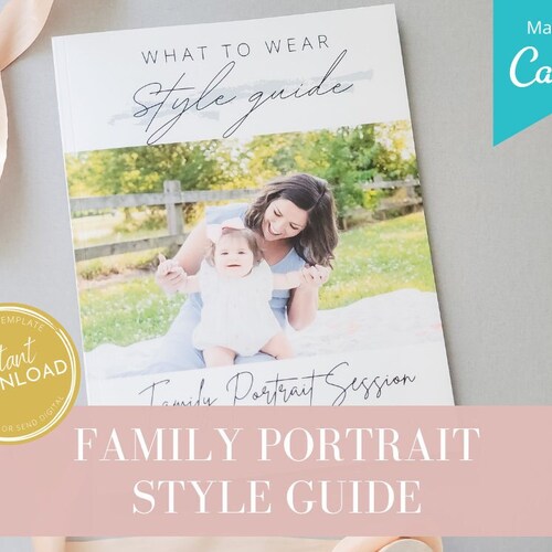 Family Portrait Session Style Guide Template for - Etsy