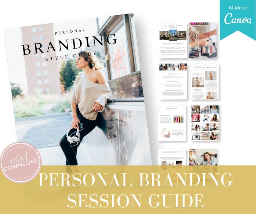 Branding Photography Session Guide, Client Prep Guide, Personal Brand ...
