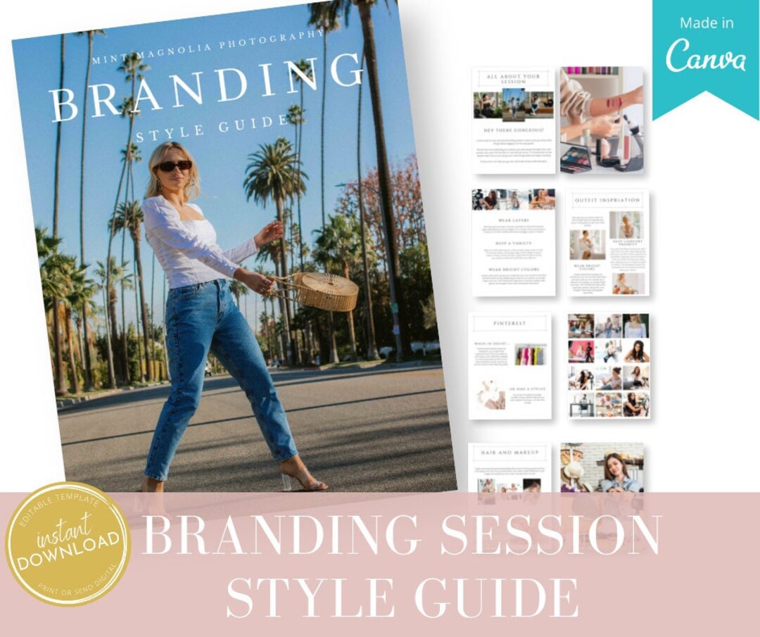 Branding Photography Session Guide, Client Prep Guide, Personal Brand ...