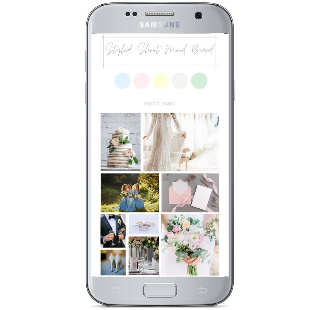Styled Shoot Mood Board Template - Etsy