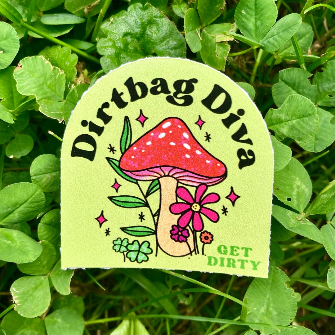 Mushroom Dirtbag Diva Sticker / Rock Climbing Sticker / Dirtbag Sticker ...