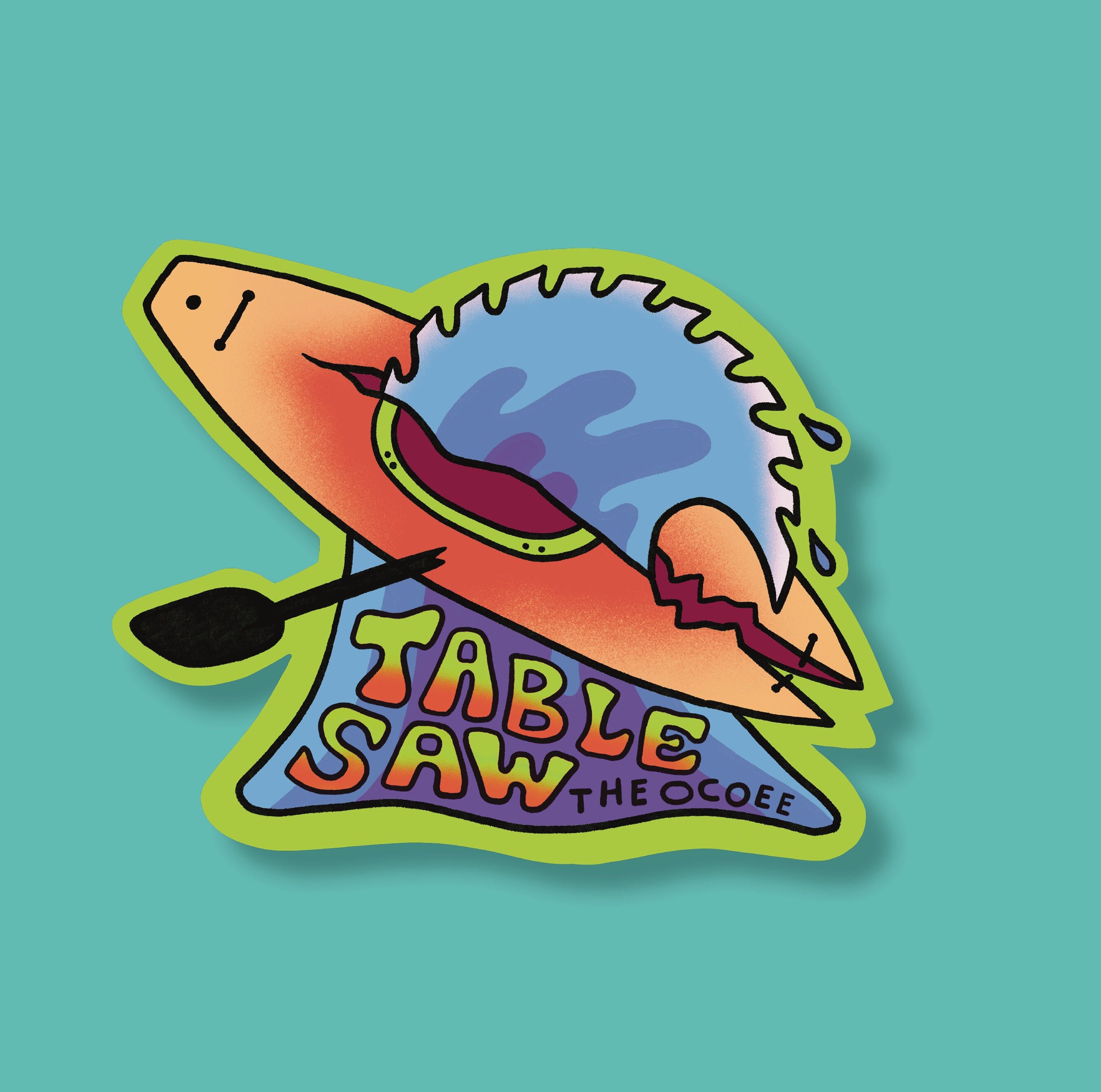 Ocoee Table Saw Sticker / Ocoee River Sticker / Ocoee Sticker - Etsy