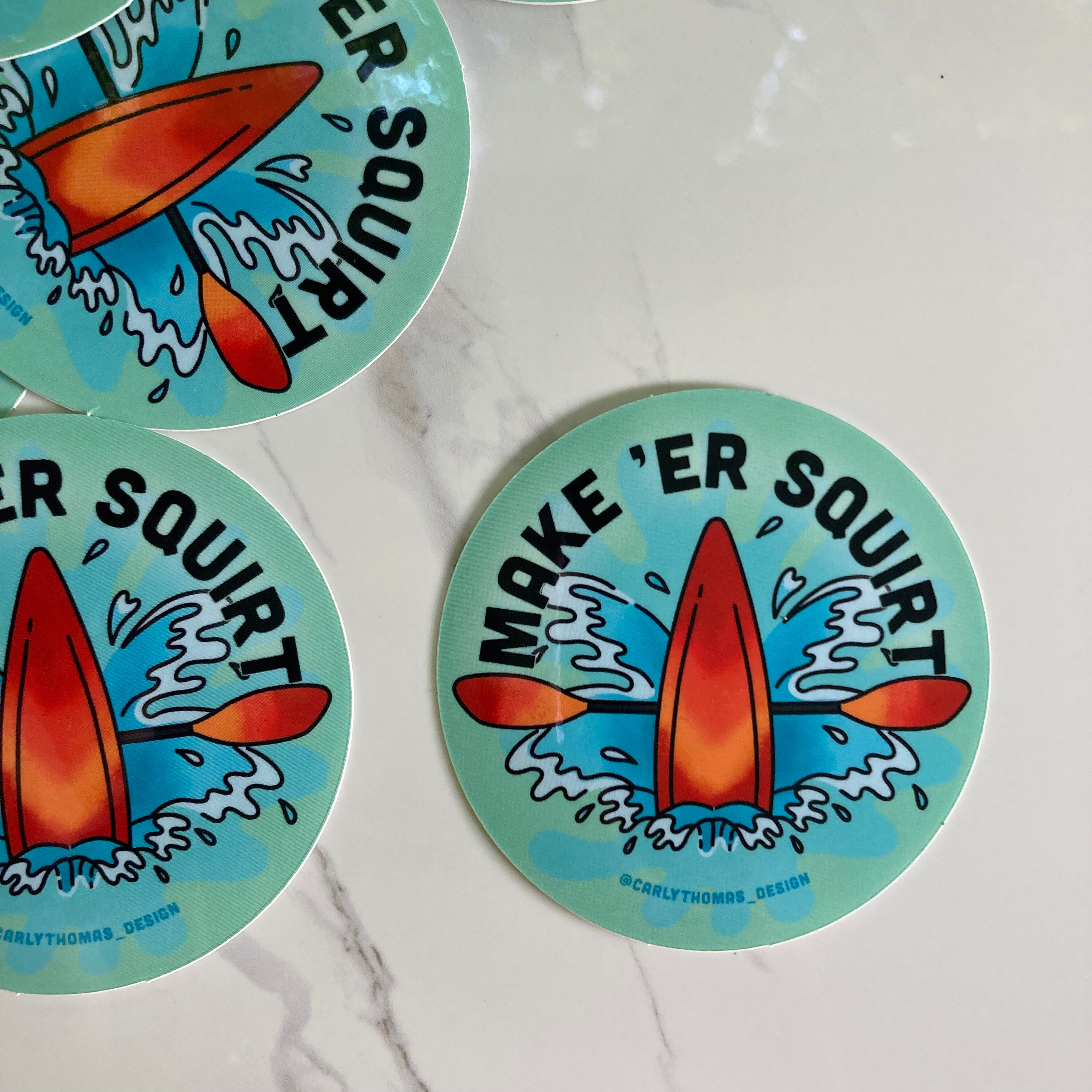 Make er Squirt Kayaking Sticker / Stern Squirt Kayaking / Whitewater ...