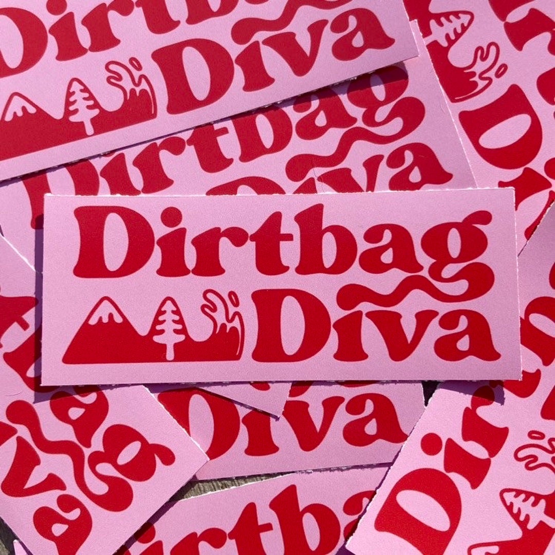 Dirtbag Diva Sticker / Rock Climbing Sticker / Van Life Sticker ...