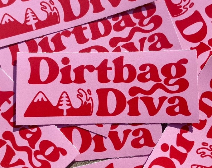 Dirtbag Diva Sticker / Rock Climbing Sticker / Van Life Sticker ...