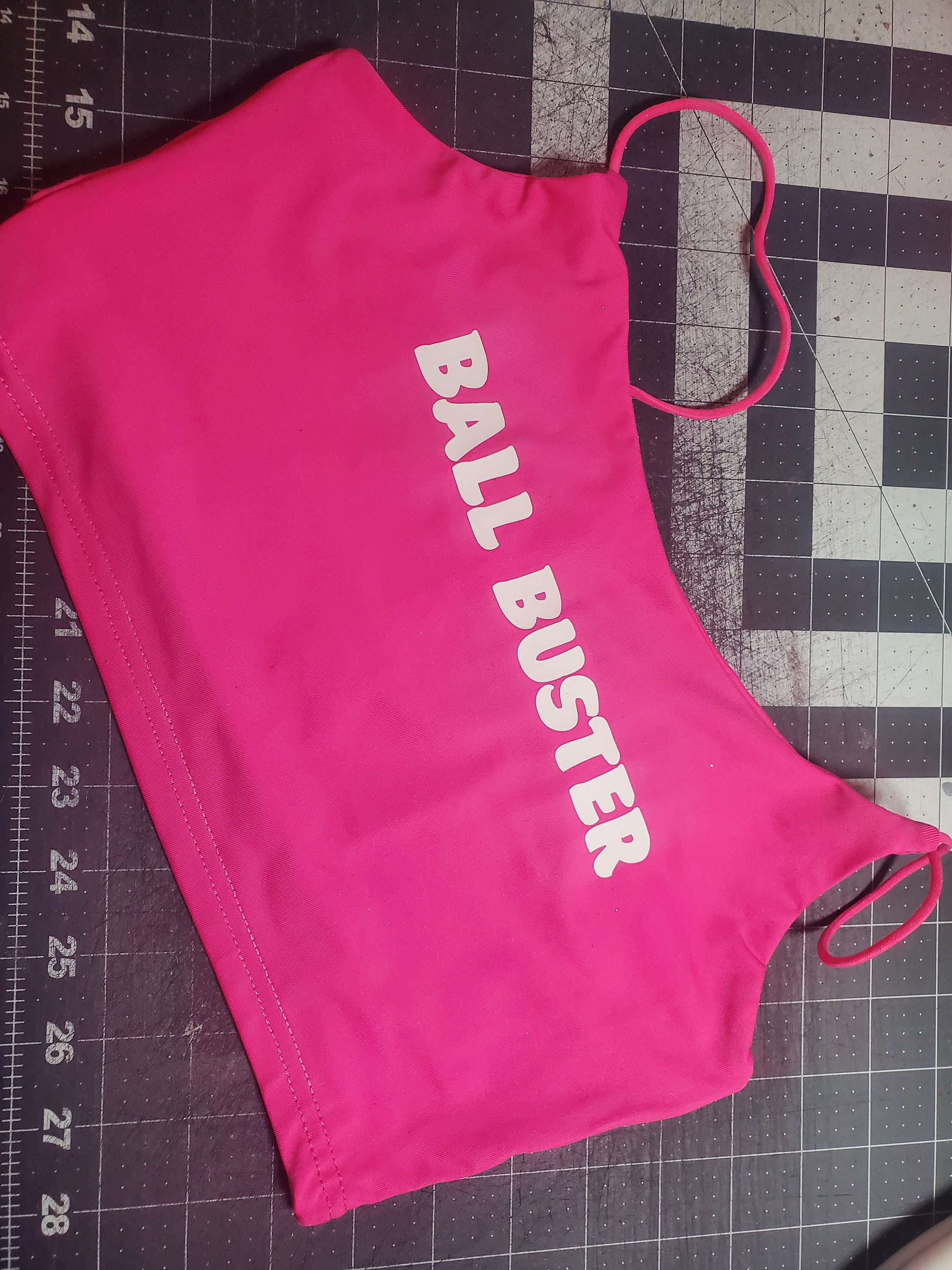 Your Choice Color Crop Top "ball Buster" One Size (SMALL) - Etsy