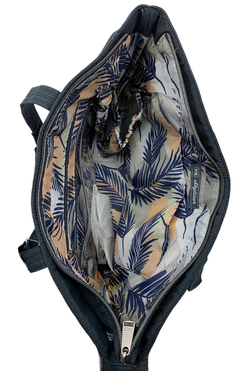 Lug Medium Tote With Trolley Sleeve Skyliner Heather Indigo - Etsy